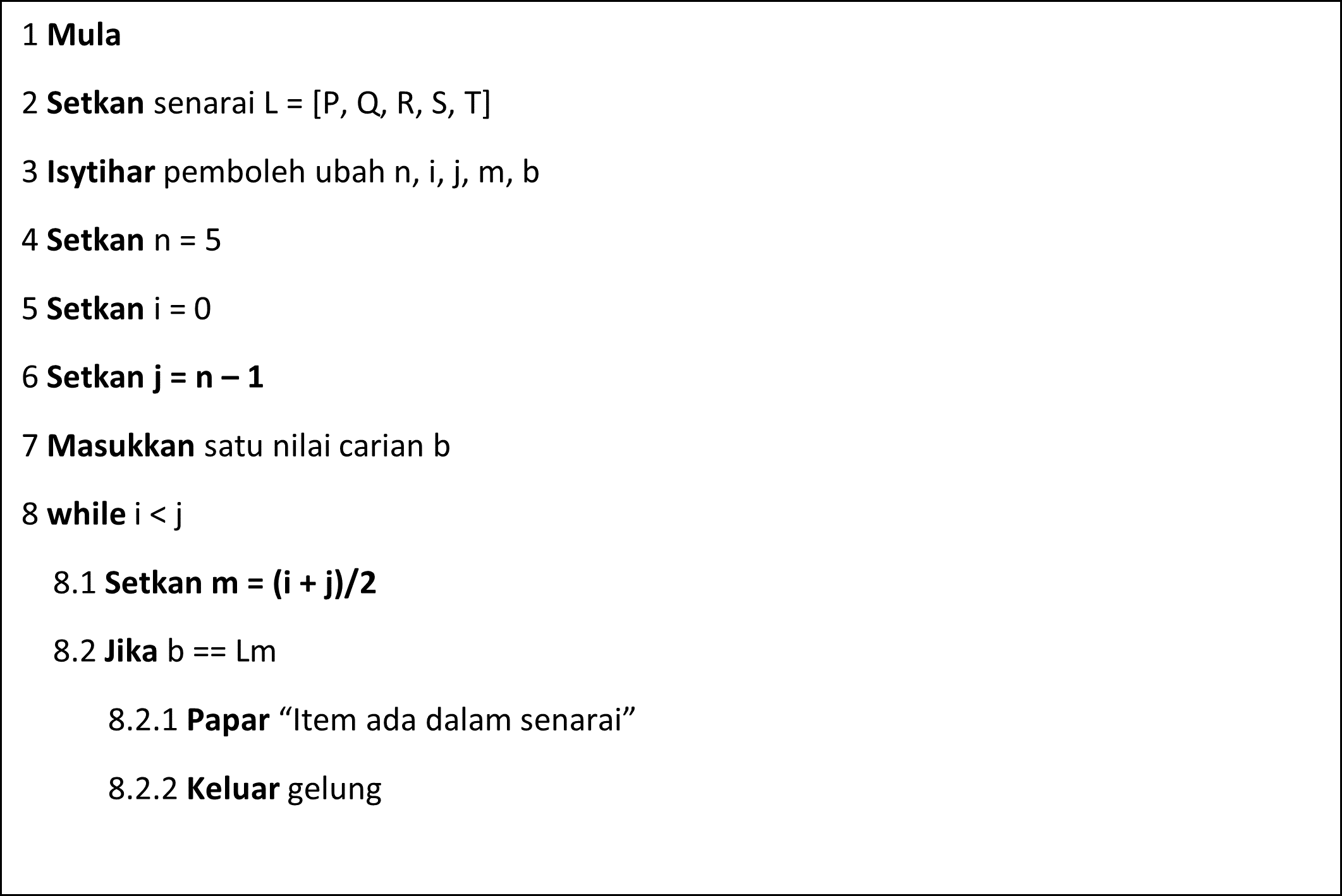 Pembangunan Algoritma
